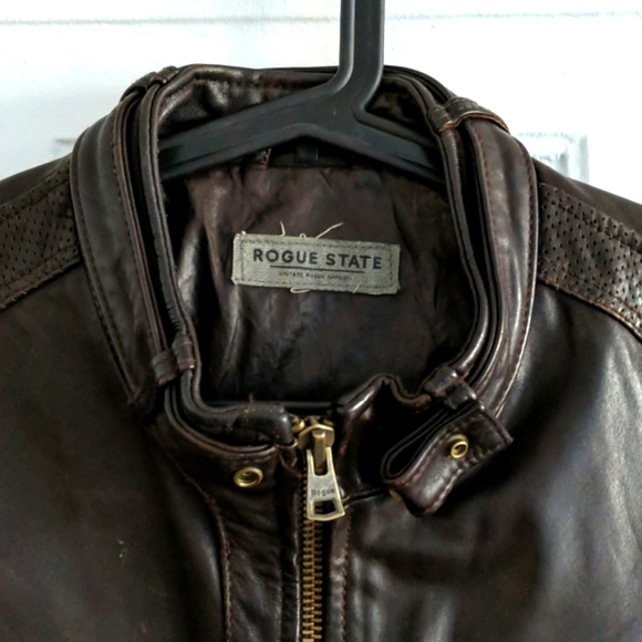 Rogue State | Jackets & Coats | Vintage Rogue State Mens Leather Jacket ...